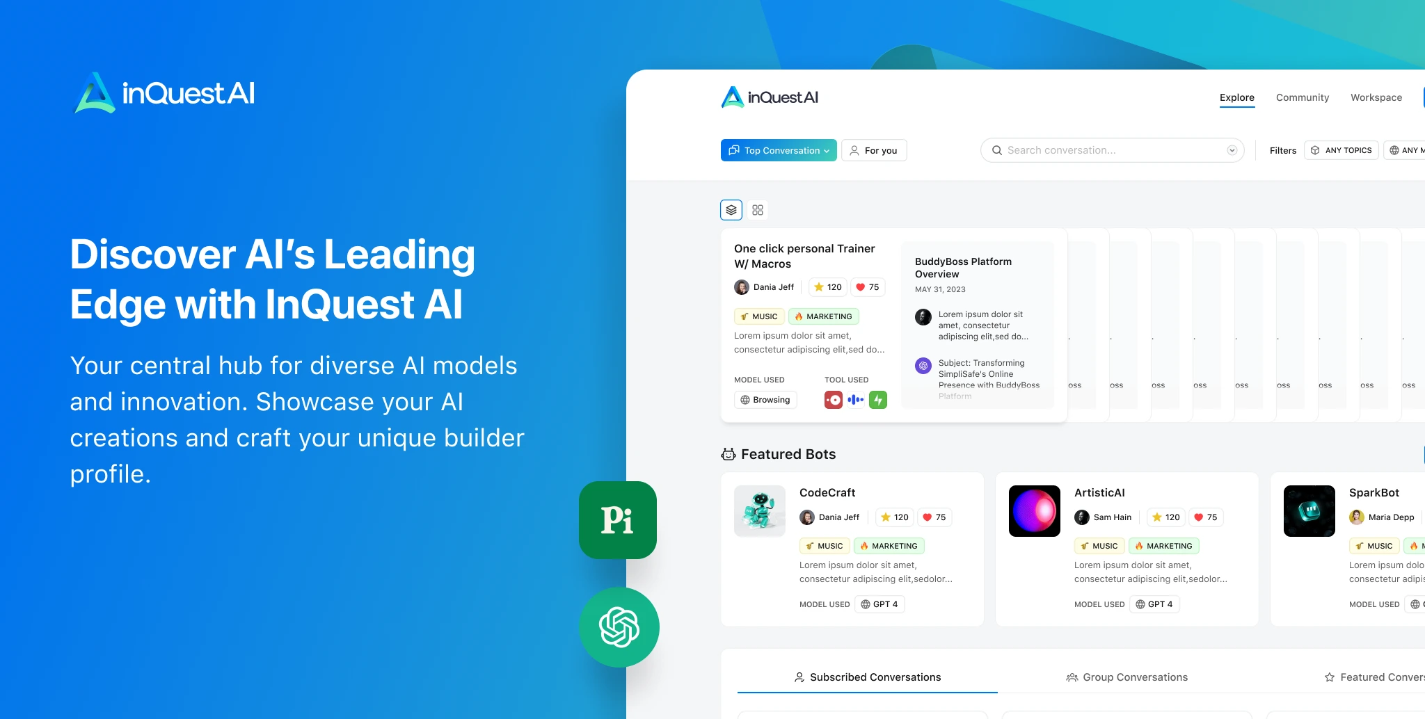 AI Conversation Dashboard | inquestAI